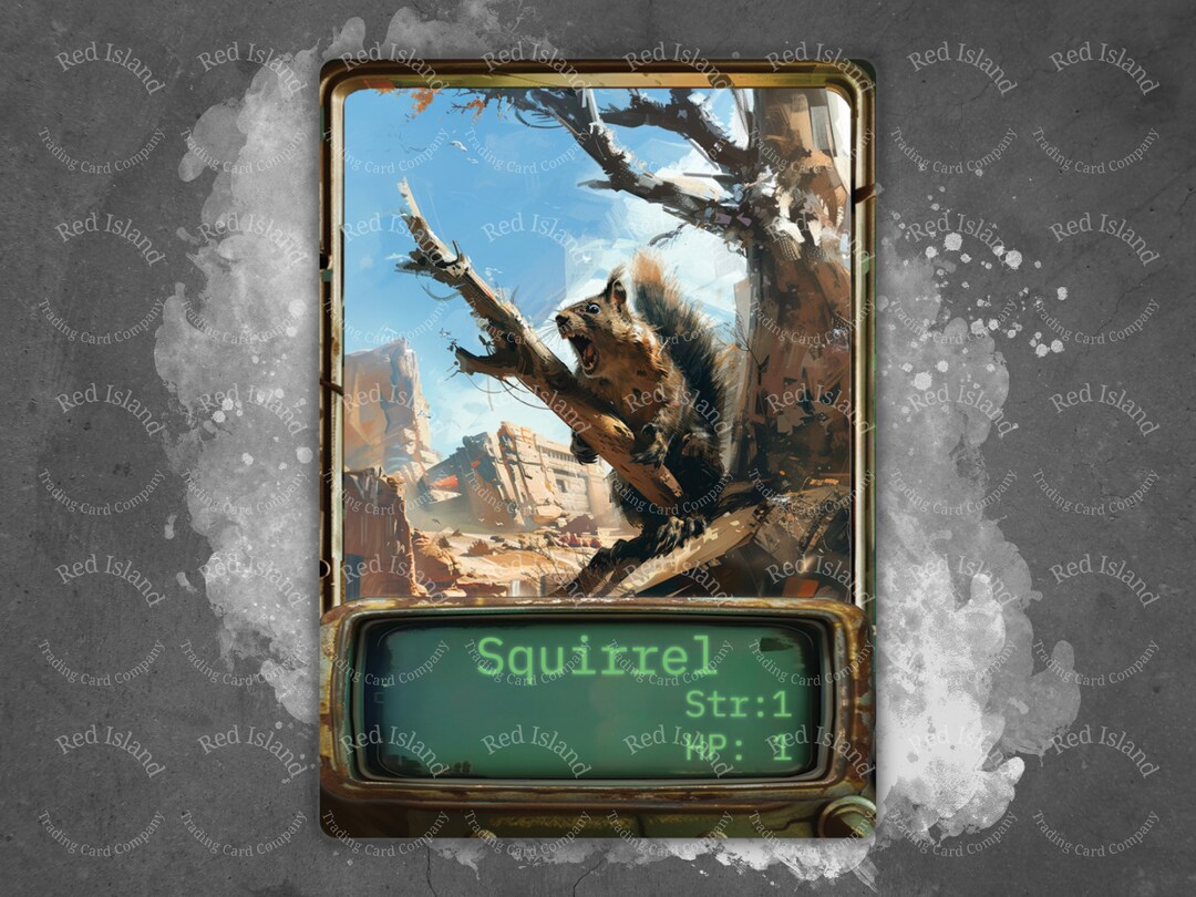 SQUIRREL Fallout Inspired Token for MTG and Other Trading Card Games ...