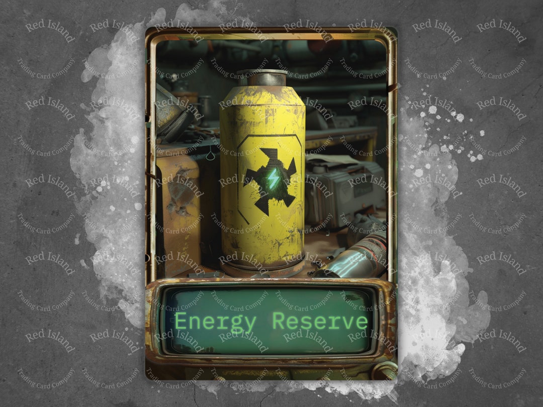 ENERGY RESERVE Fallout Inspired Token for MTG and Other Trading Card ...