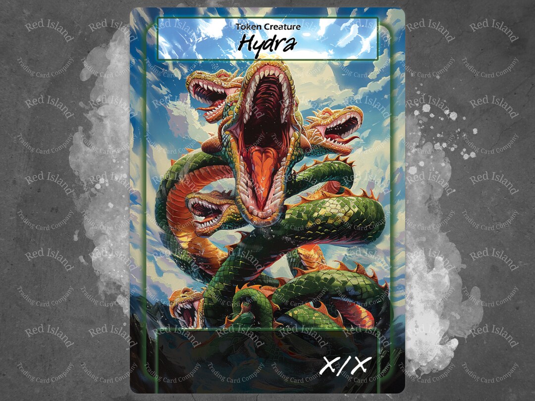 2 X Hydra MTG Custom ECO Token + Free Shipping - Impasto Oil Painting ...