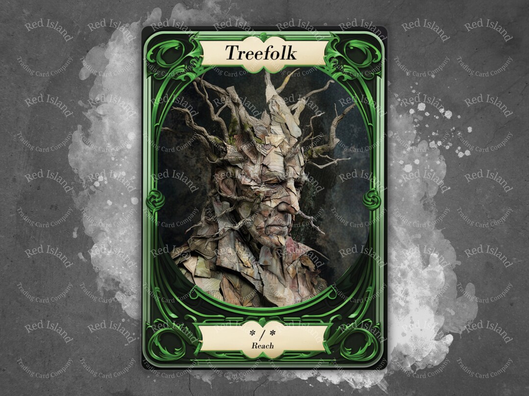 TREEFOLK Paper Art Token for MTG and Other Trading Card Games, Single ...
