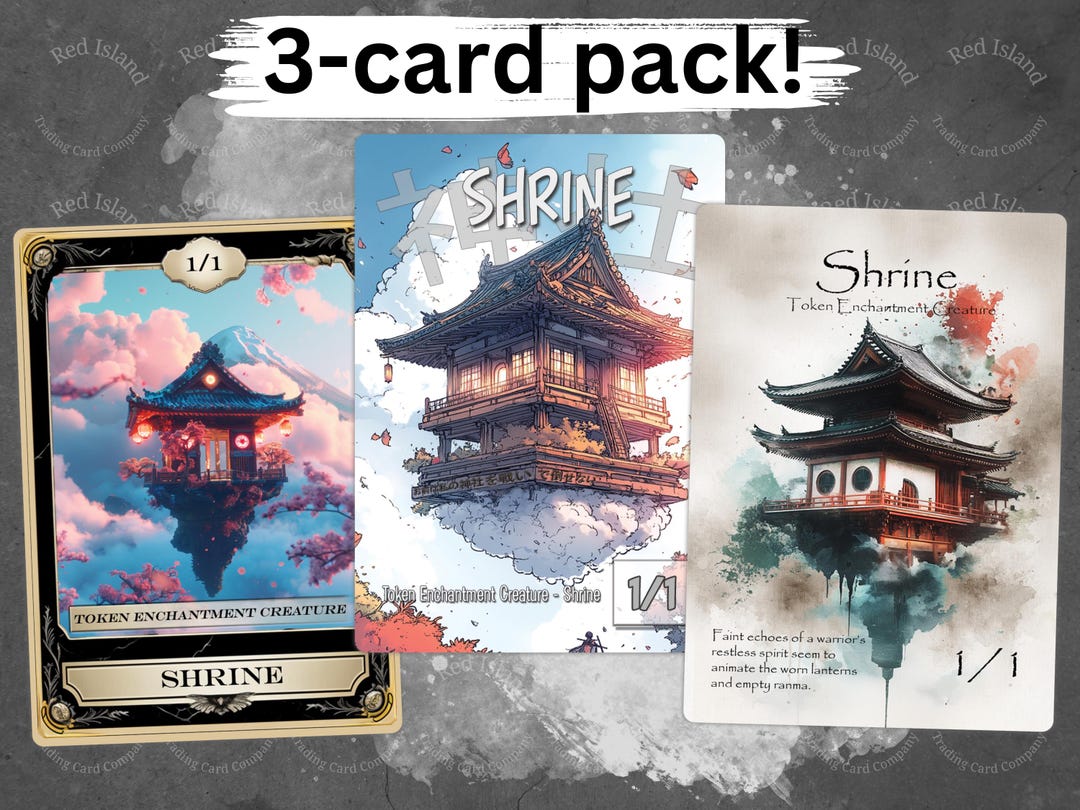 SHRINES 3-token MTG Custom Pack Free Shipping Manga Line for Test Play ...
