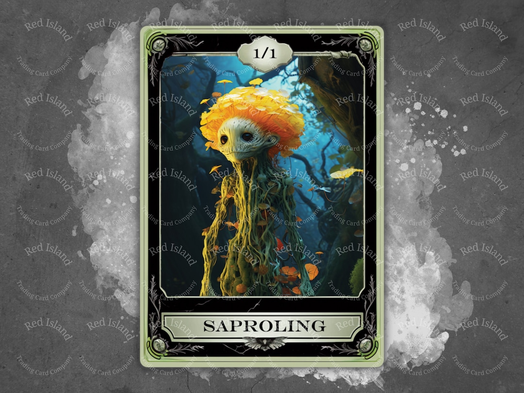 SAPROLING Vibrant Fantasy Art Token for MTG and Other Trading Card ...