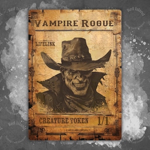 VAMPIRE ROGUE lifelink Outlaws of Thunder Junction Token for MTG and ...