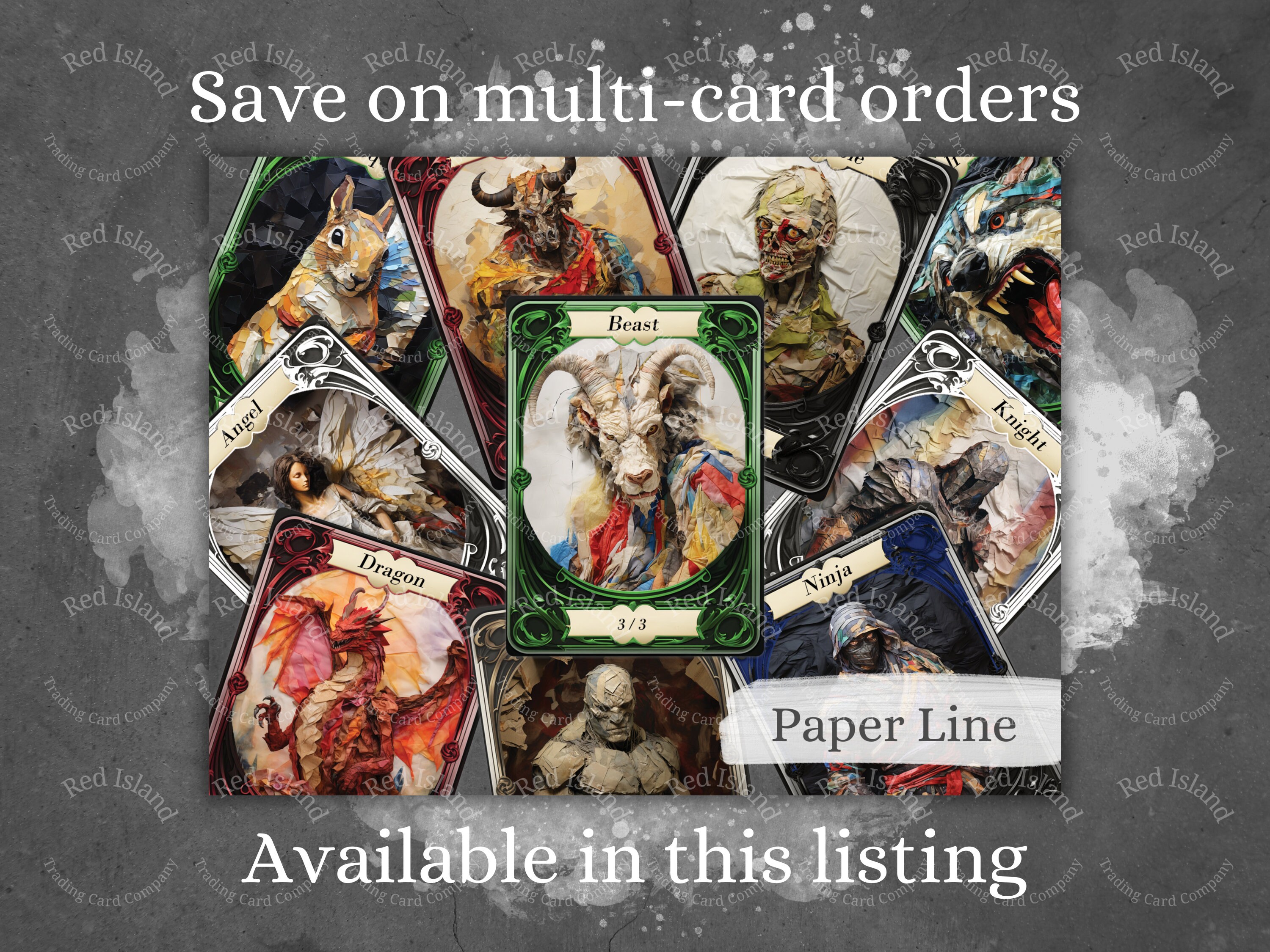 BLOOD Paper Art Token for MTG and Other Trading Card Games, Single ...