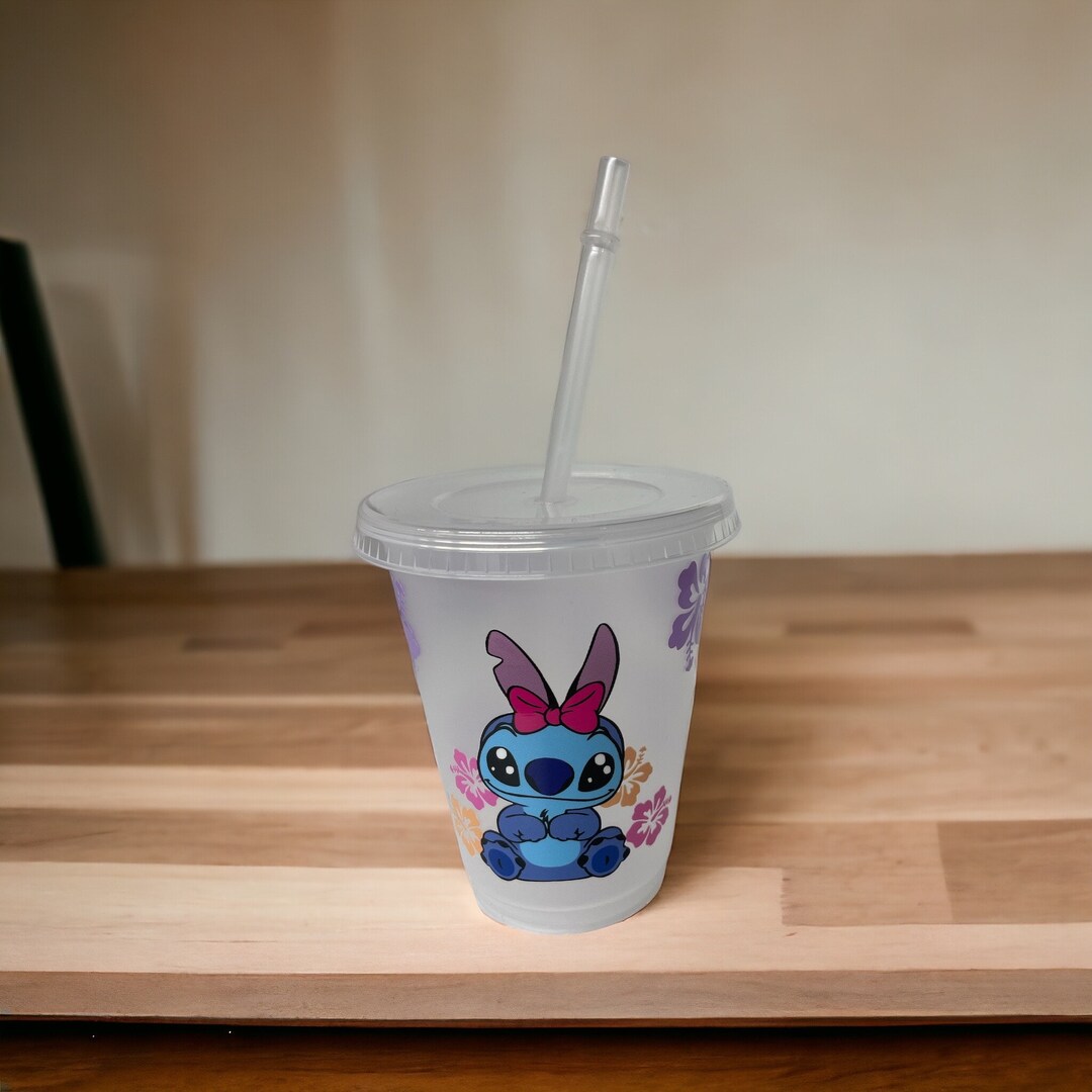 Stitch Cold Cup, Stitch Ohana Tumbler With Lid & Straw - Etsy