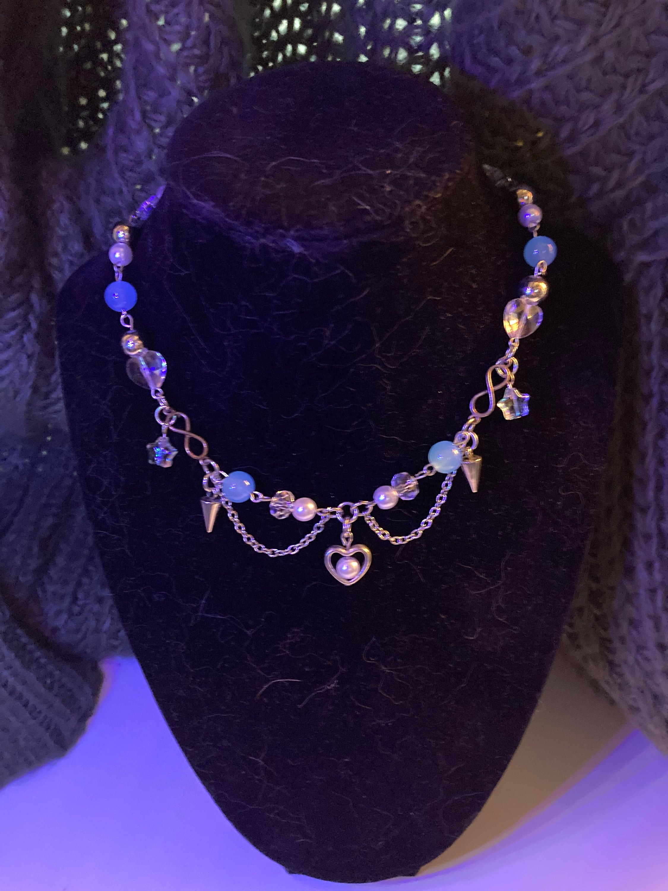 Gojo Satoru Inspired Bead Necklace - Etsy