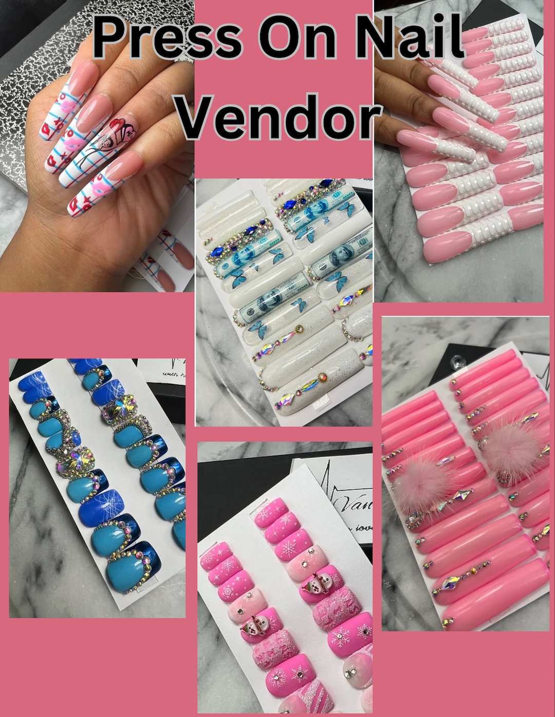 Press on Nail Vendor Ebook - Etsy
