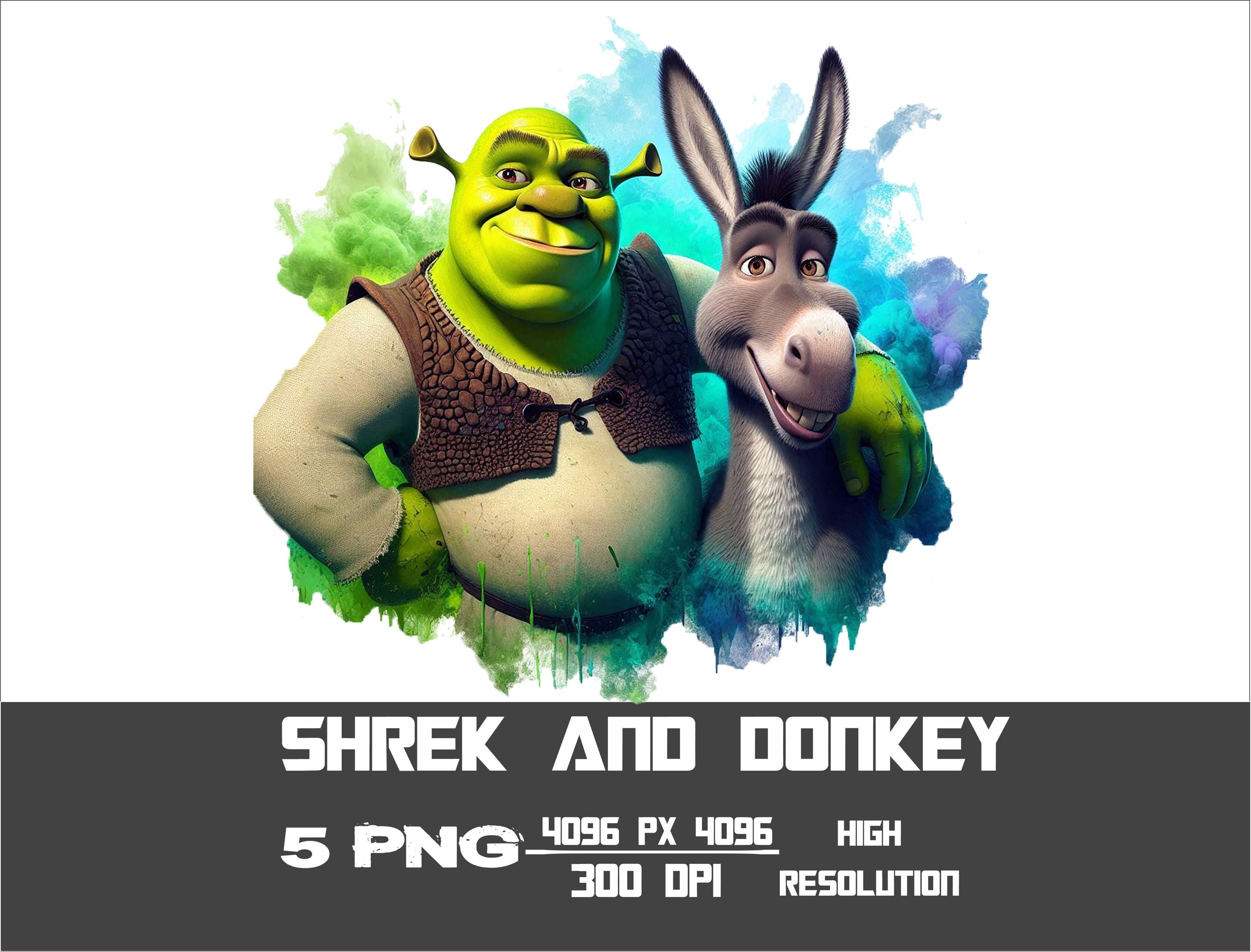 Shrek En Ezel Kleurplaten