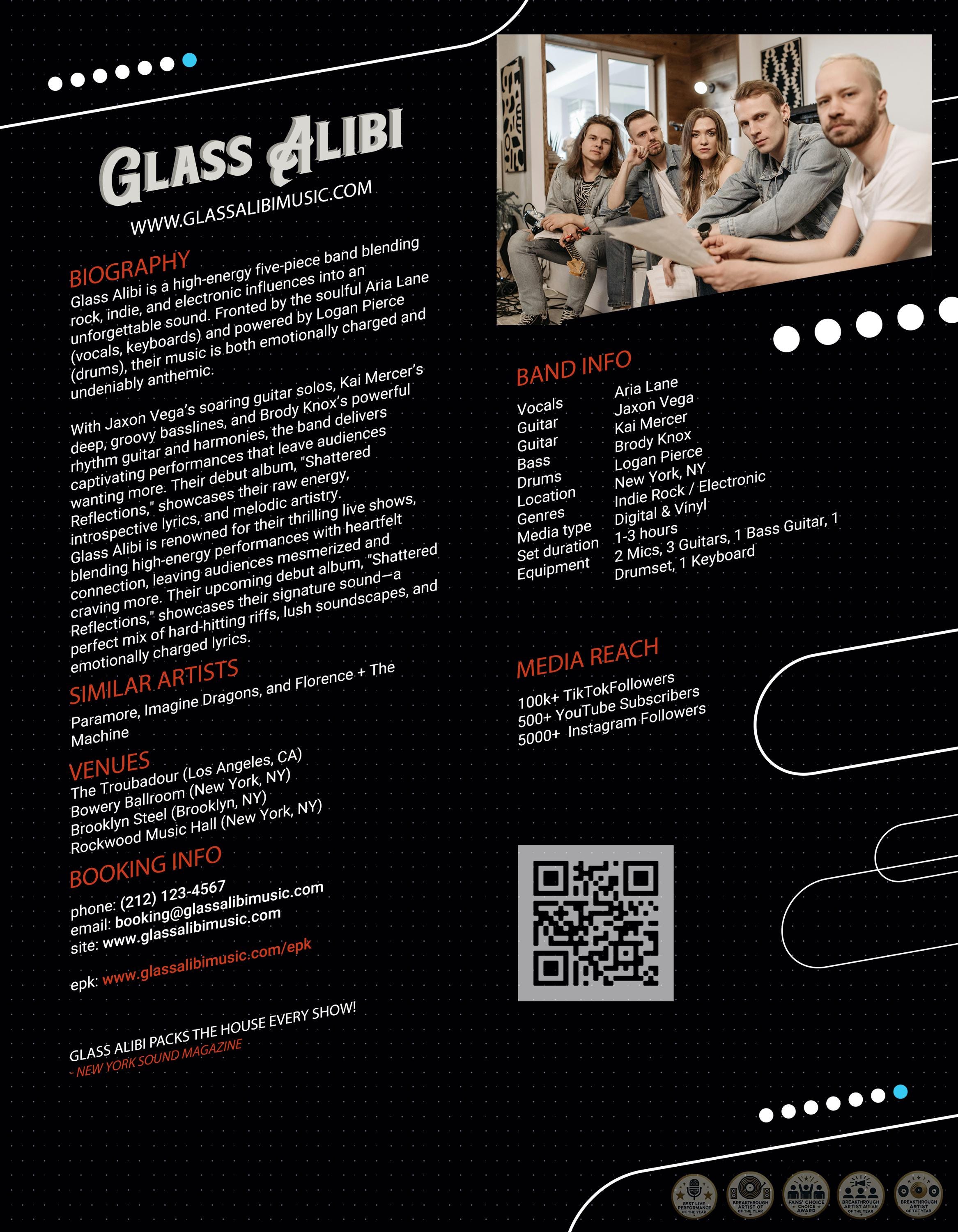 Editable Band EPK Template – Professional Electronic Press Kit for ...