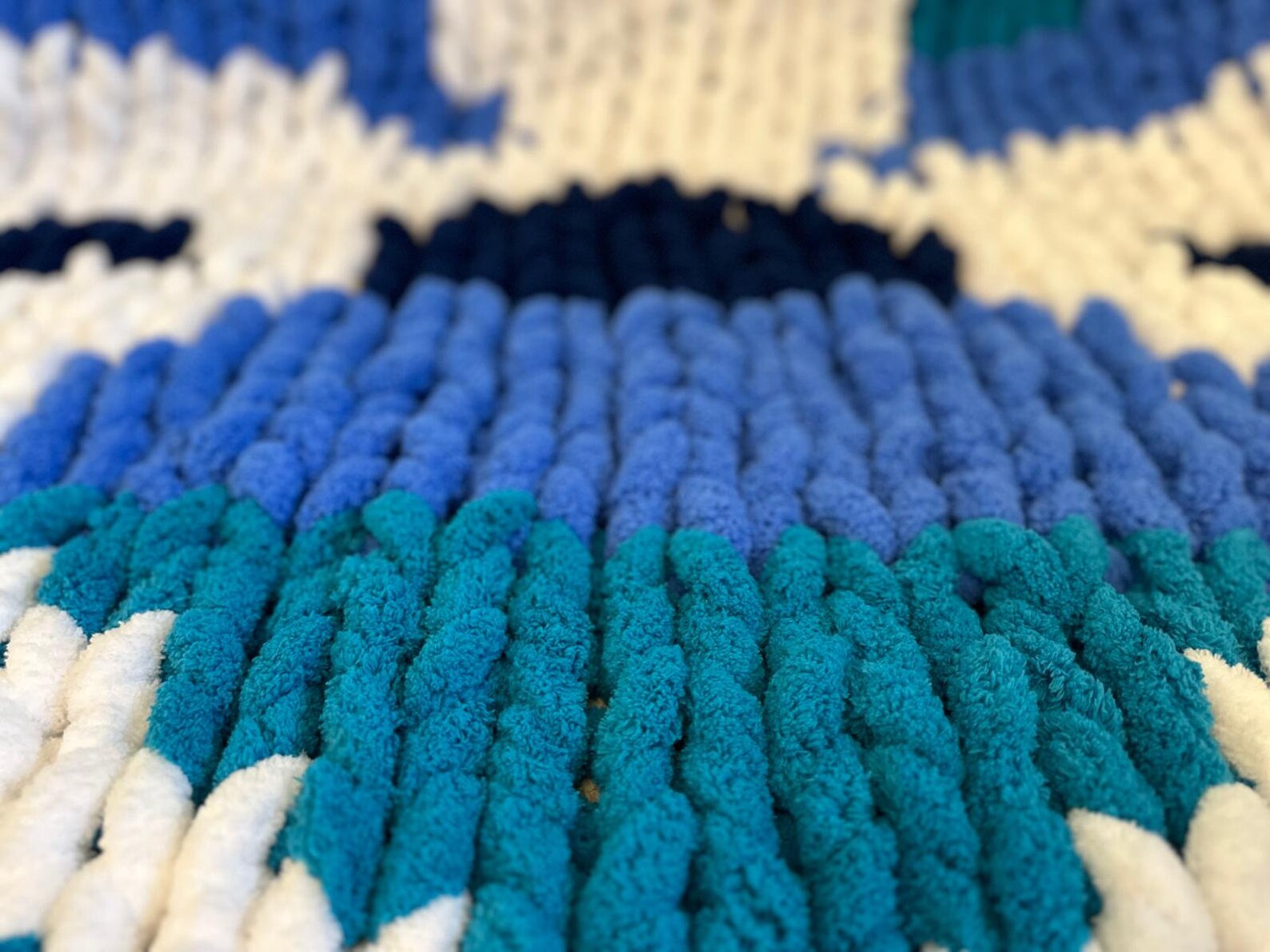 Sea Turtle Handmade Chunky Knit Blanket - Etsy