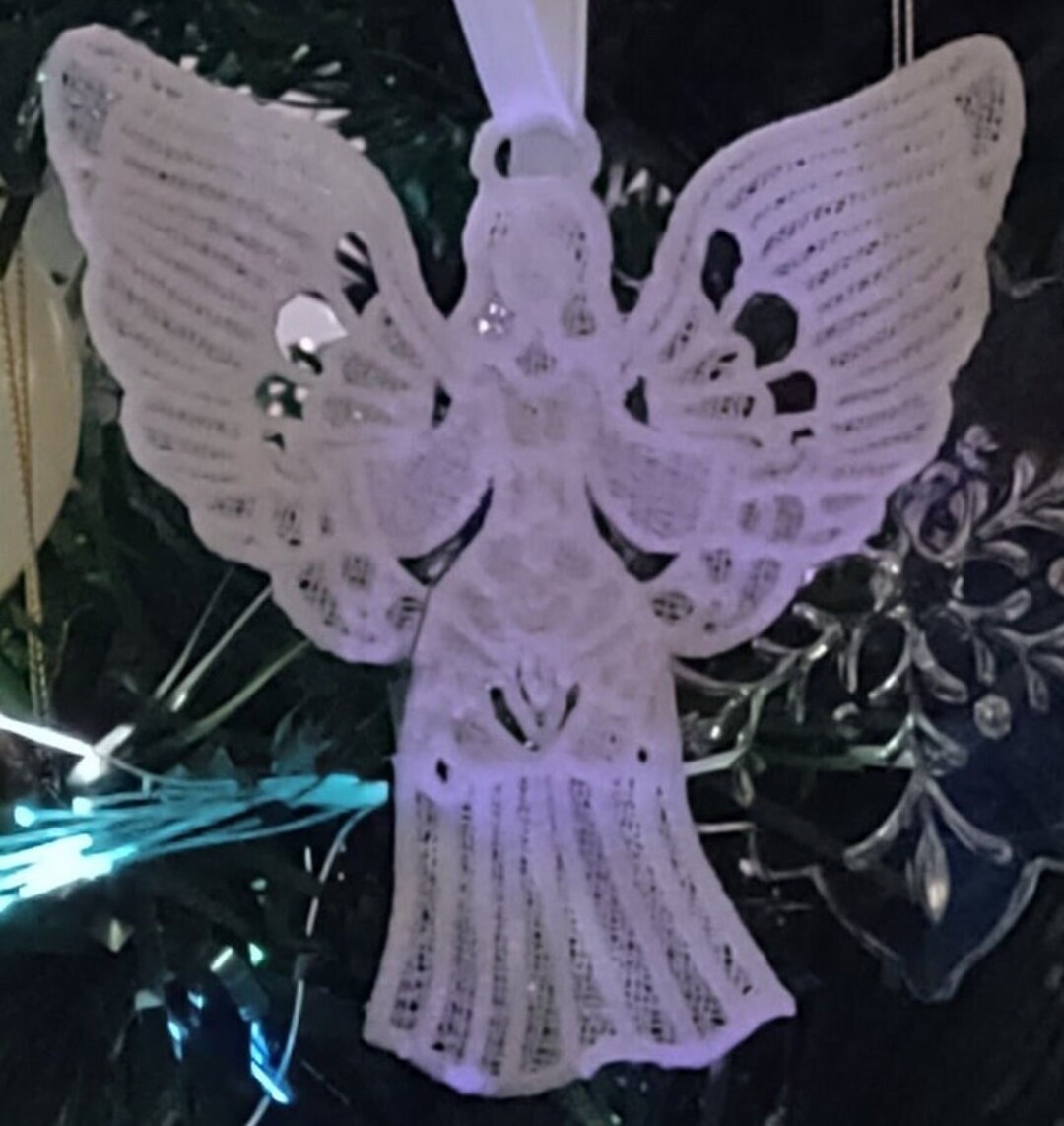 Joyful Angel is a Free Standing Lace Ornament. This is a Finished ...
