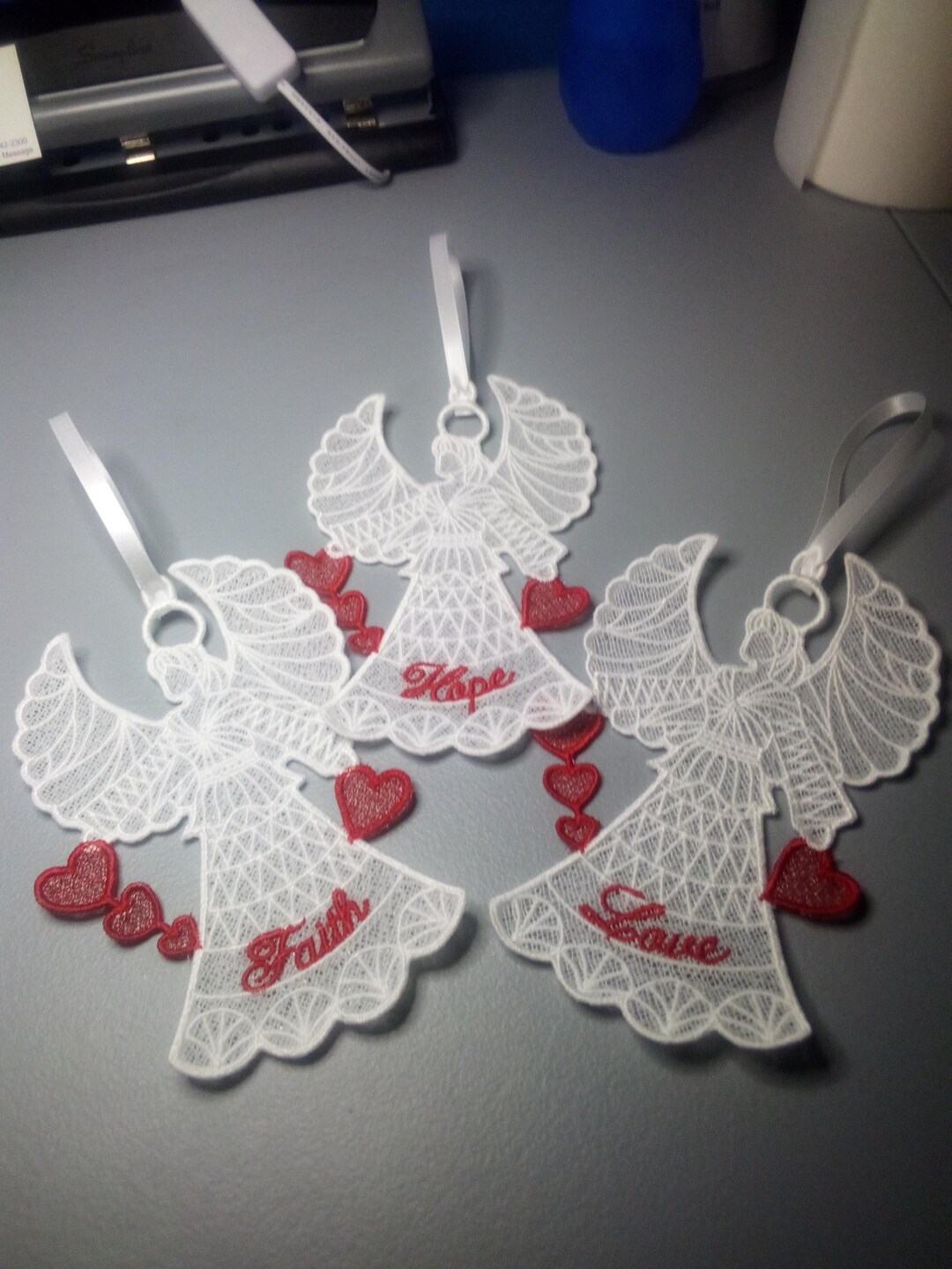 6" FSL Angel Set, Faith Hope and Love - Etsy