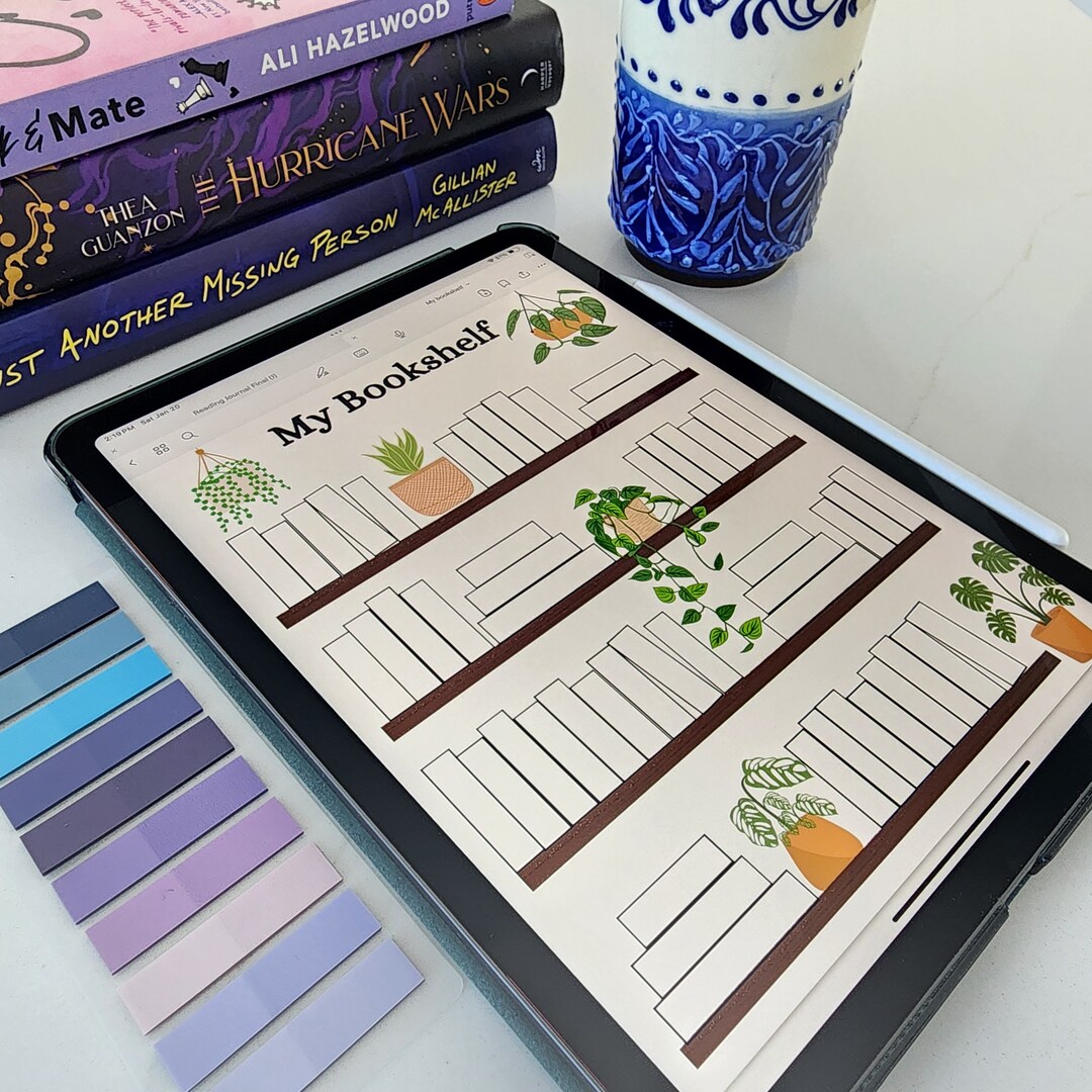 My Bookshelf Reading Tracker - Etsy