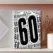 Editable Printable 60th Birthday Card Printable Birthday Card 60th ...