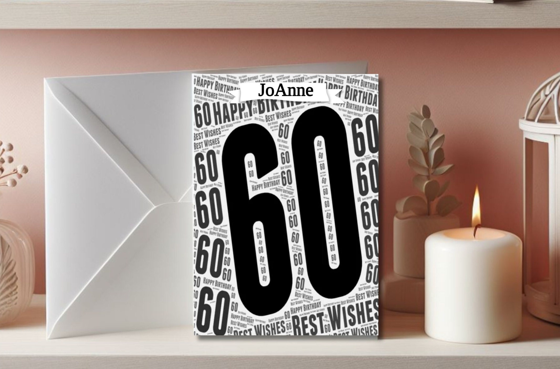 Editable Printable 60th Birthday Card Printable Birthday Card 60th ...