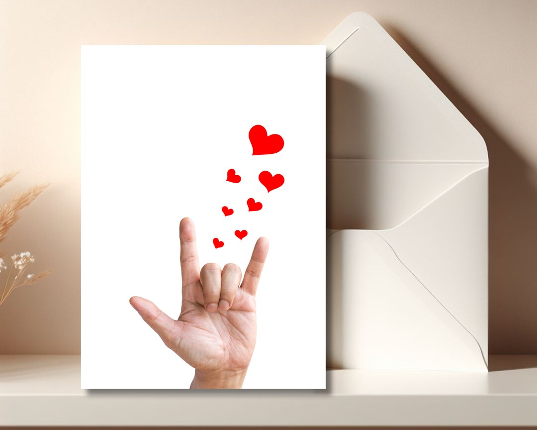Printable Love Language Card, Signed Love, Thinking of You Printable ...
