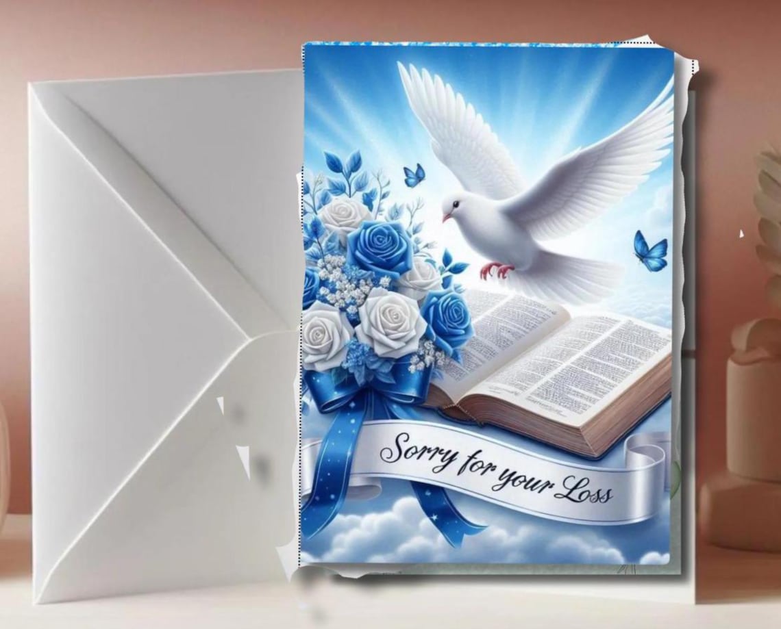 Sympathy Printable Card Dove of Peace With Sympathy for Lo Ved Ones or ...