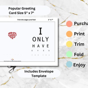 Printable Anniversary Funny Card, I Only Have Eyes for You Card ...