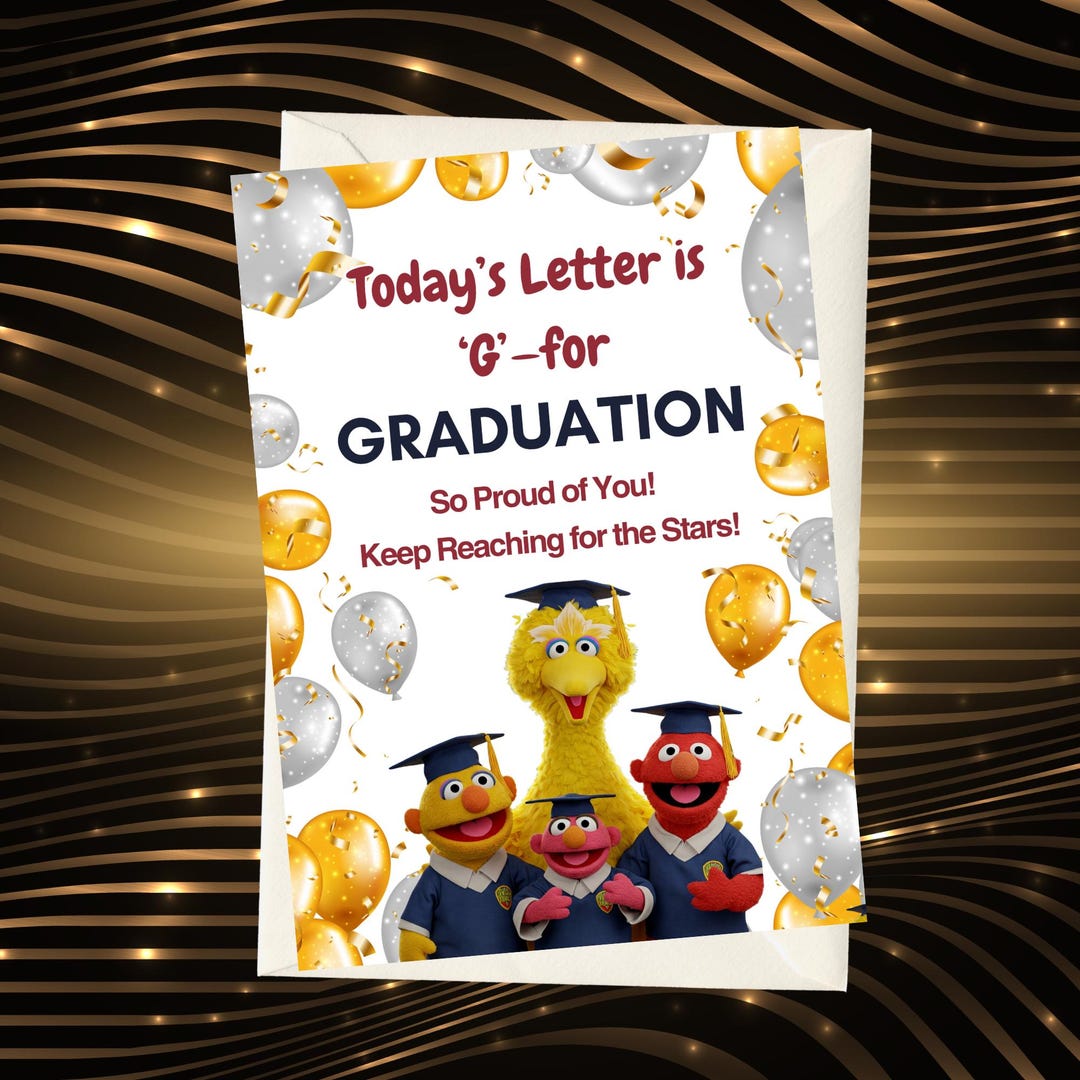 Printable Graduation Puppet Card Cute Congrats Card for Pre K ...