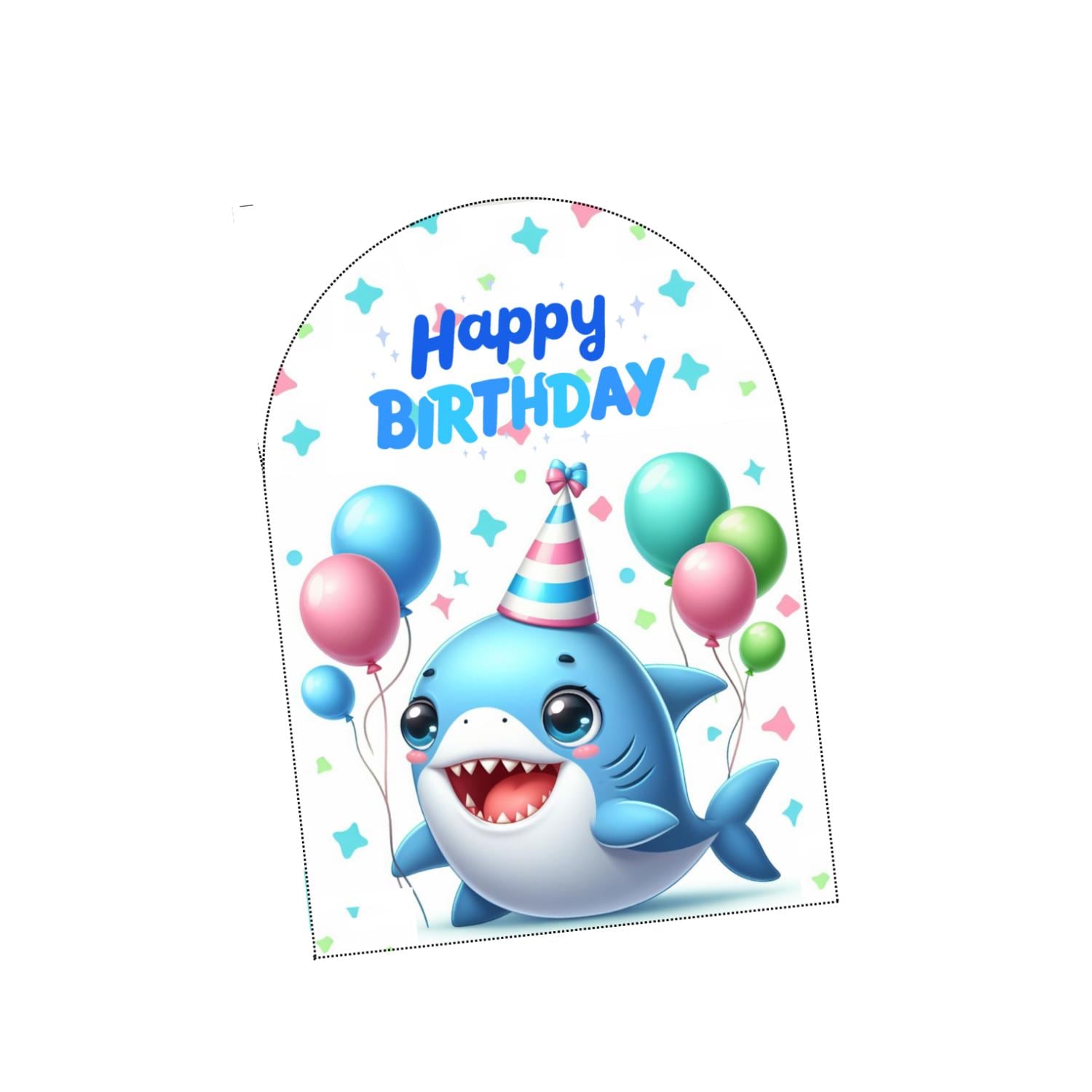 Printable Birthday Card Baby Shark Card Cute Shark Card Birthday Card ...