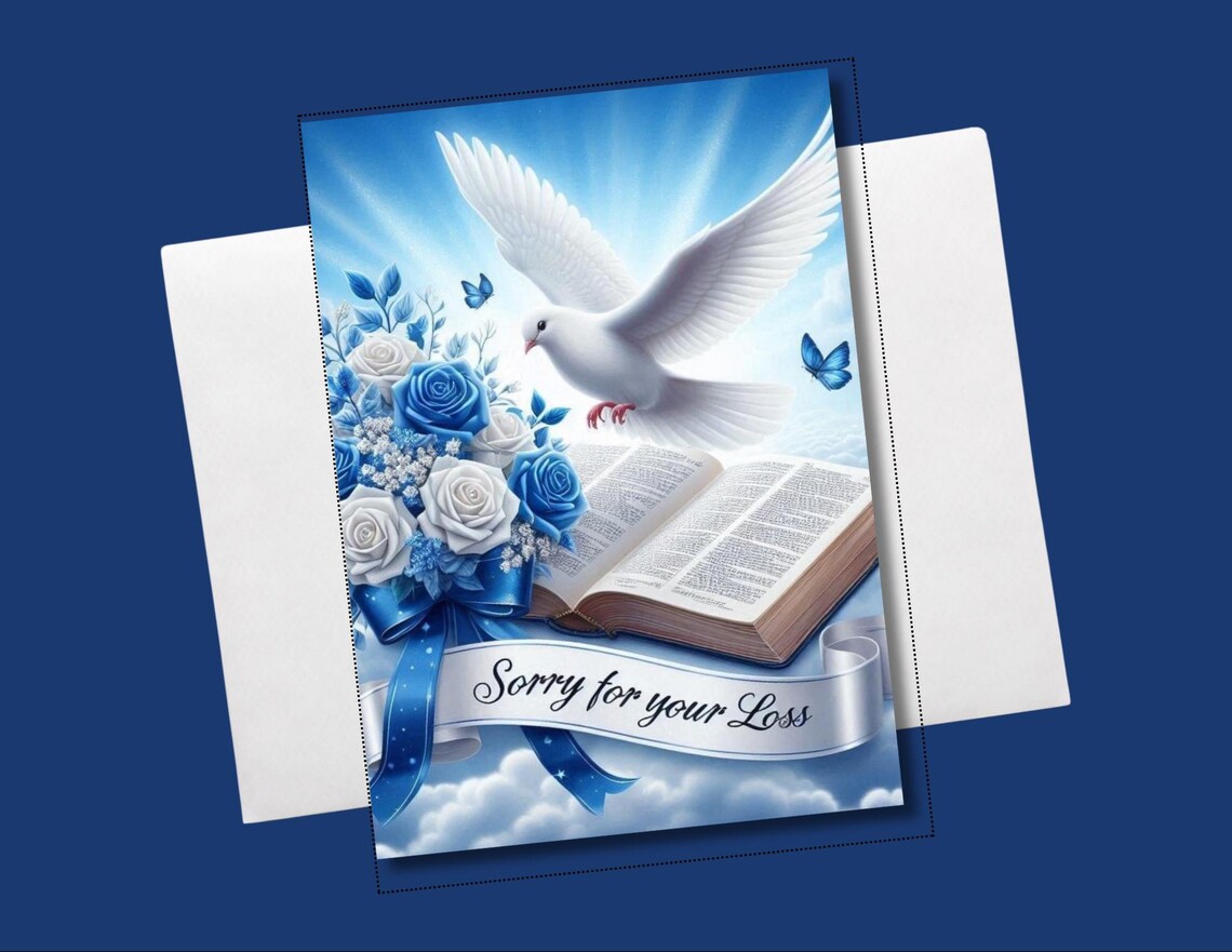 Sympathy Printable Card Dove of Peace With Sympathy for Lo Ved Ones or ...