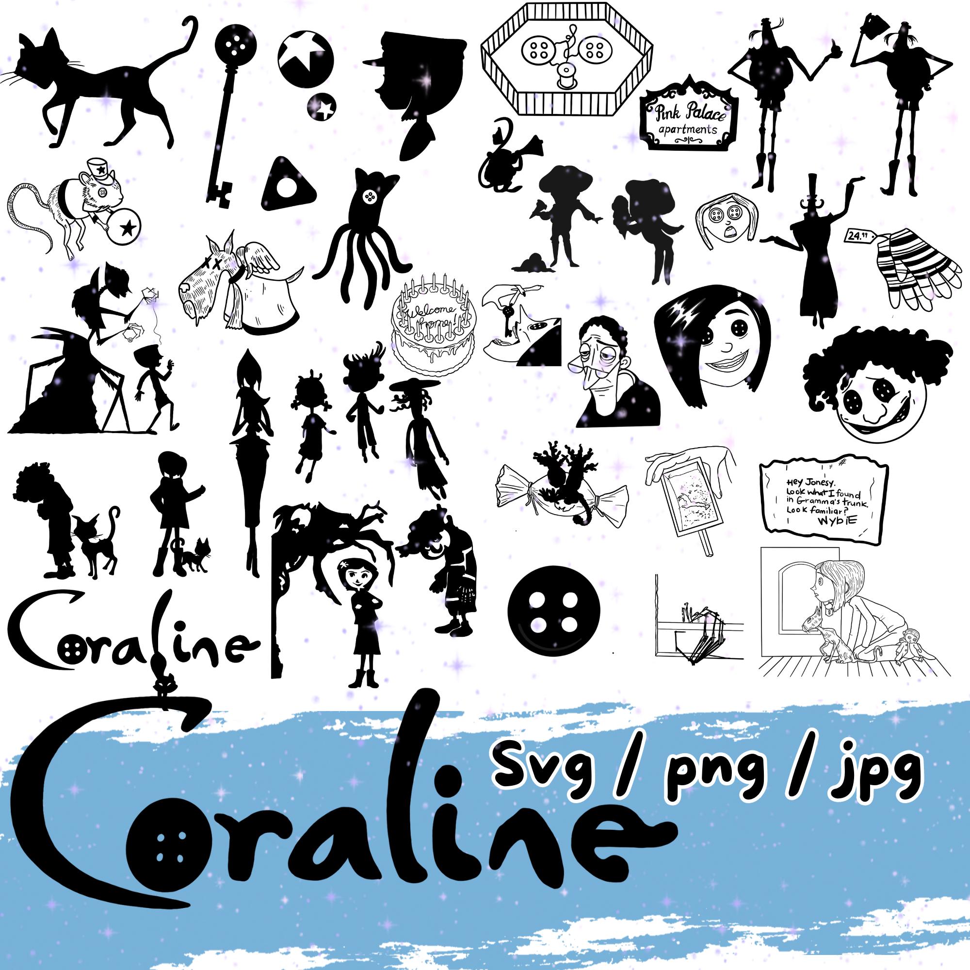 Coraline Svg Bundle ,png ,jpg Cut Files Design Other Mother Coraline ...
