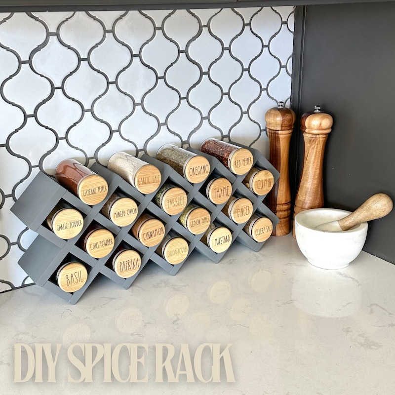 Wooden Spice Rack - Etsy