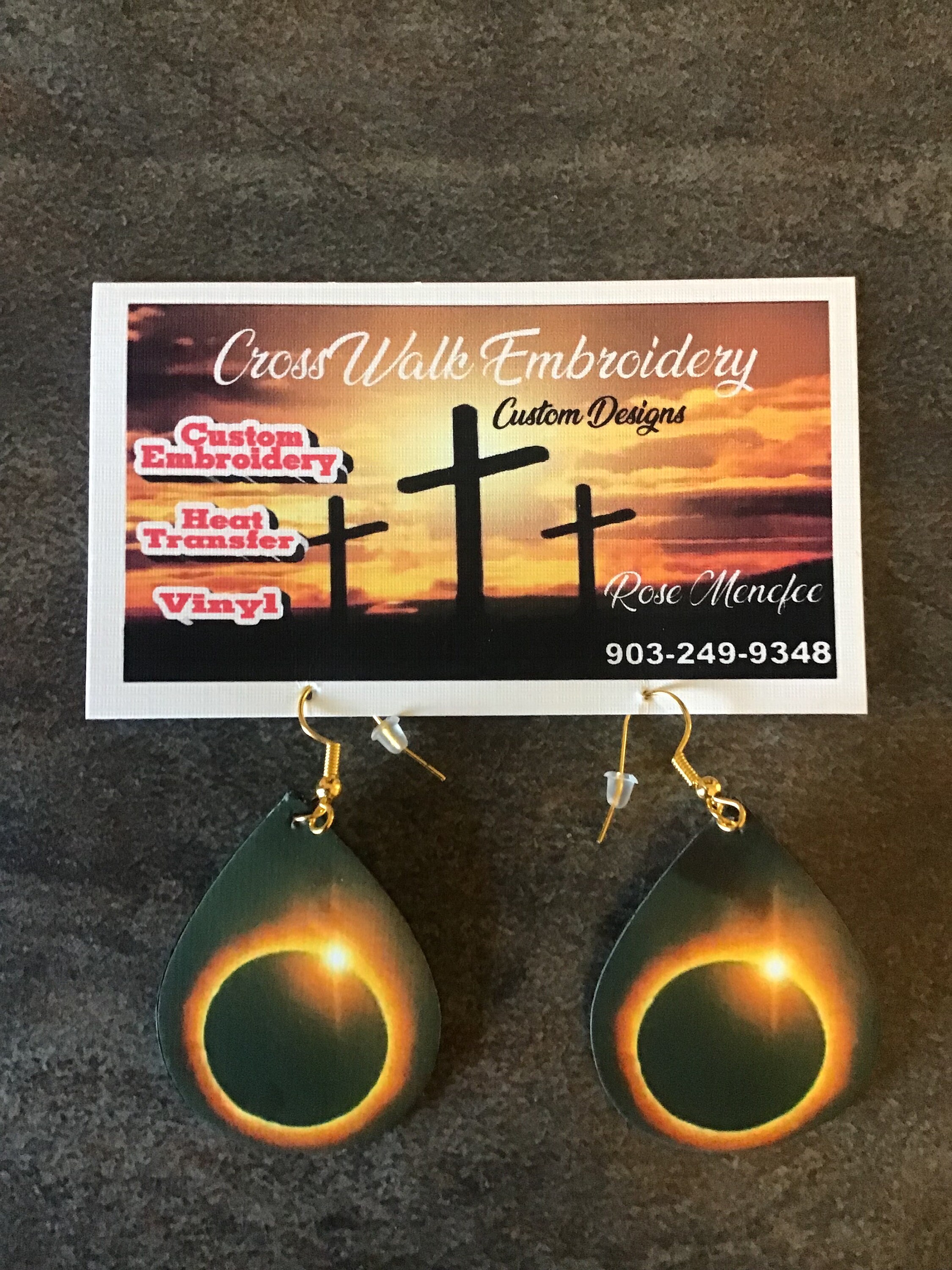 2024 North American Solar Eclipse Earrings. Light Weight Dangle ...