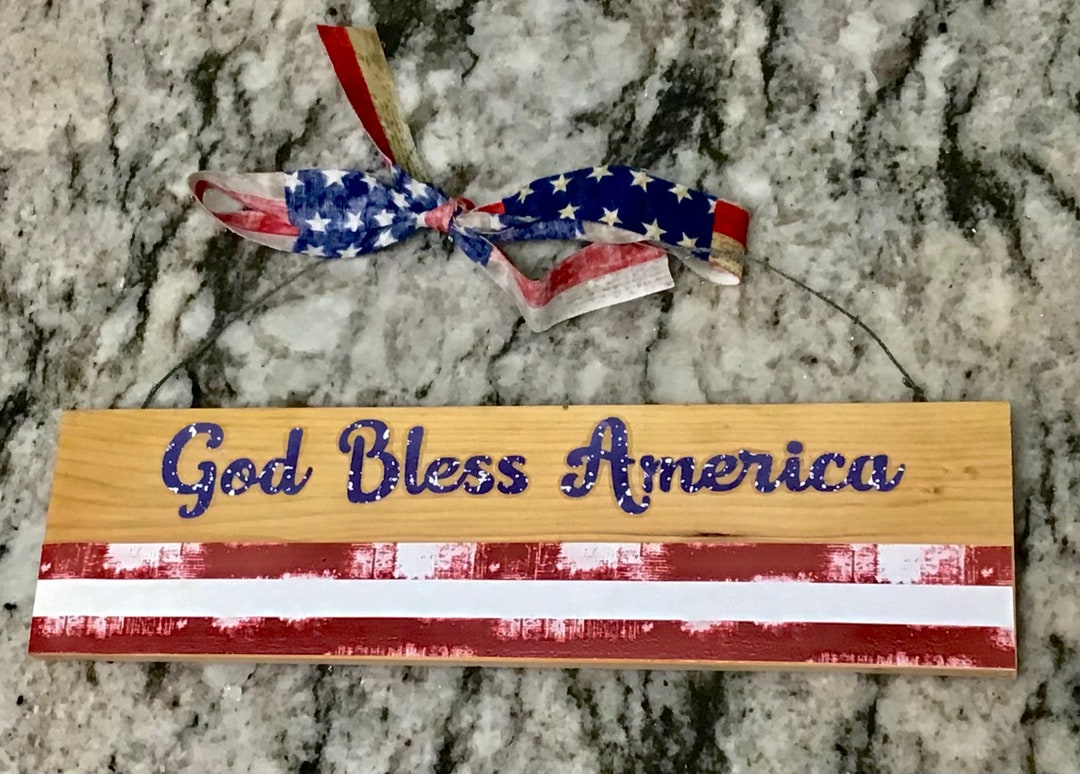 God Bless America Wall Decor. Great for Independence Day! - Etsy
