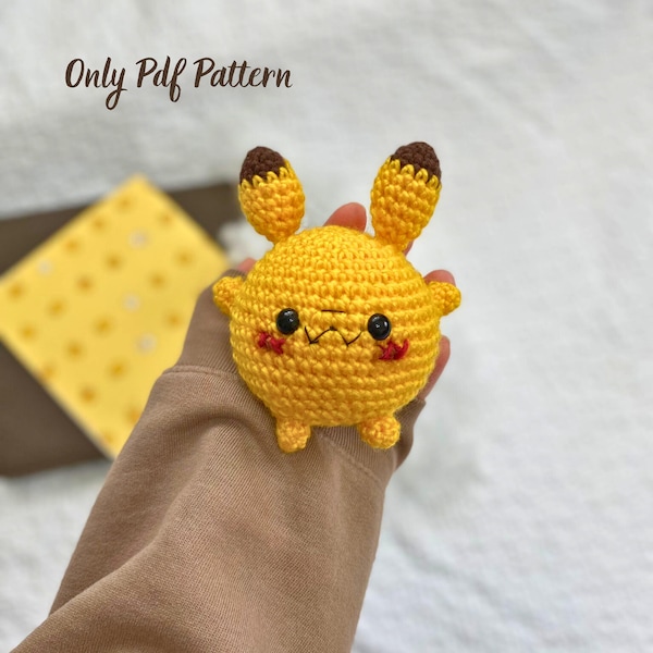 Crochet Pikachu Pattern - Etsy