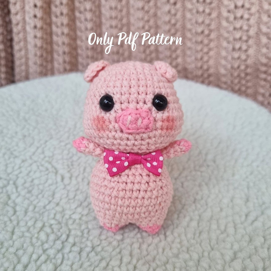 Pig Crochet Pattern | Cute Pig Plushie Pattern | Easy Amigurumi Pig ...