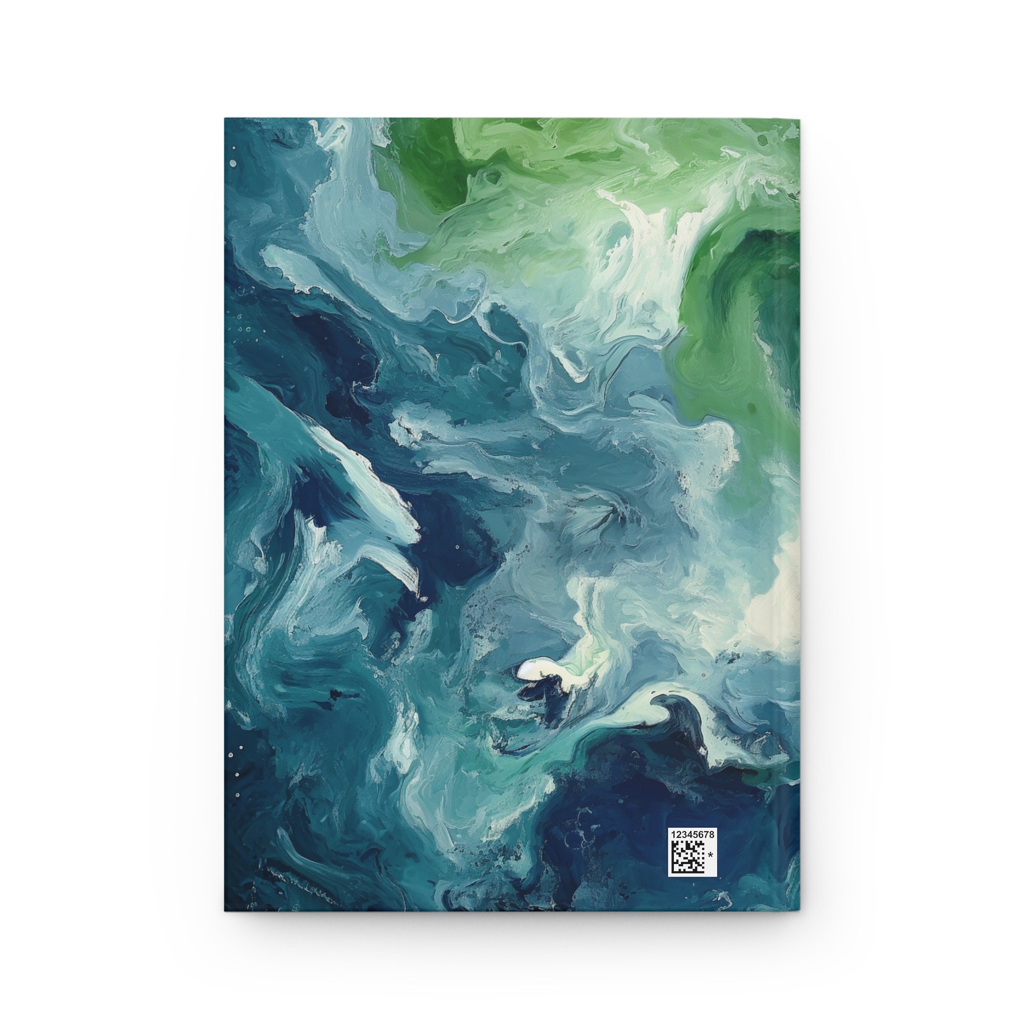 Overthinking Please Hold Blue Green Watercolor/hardcover Journal Matte ...