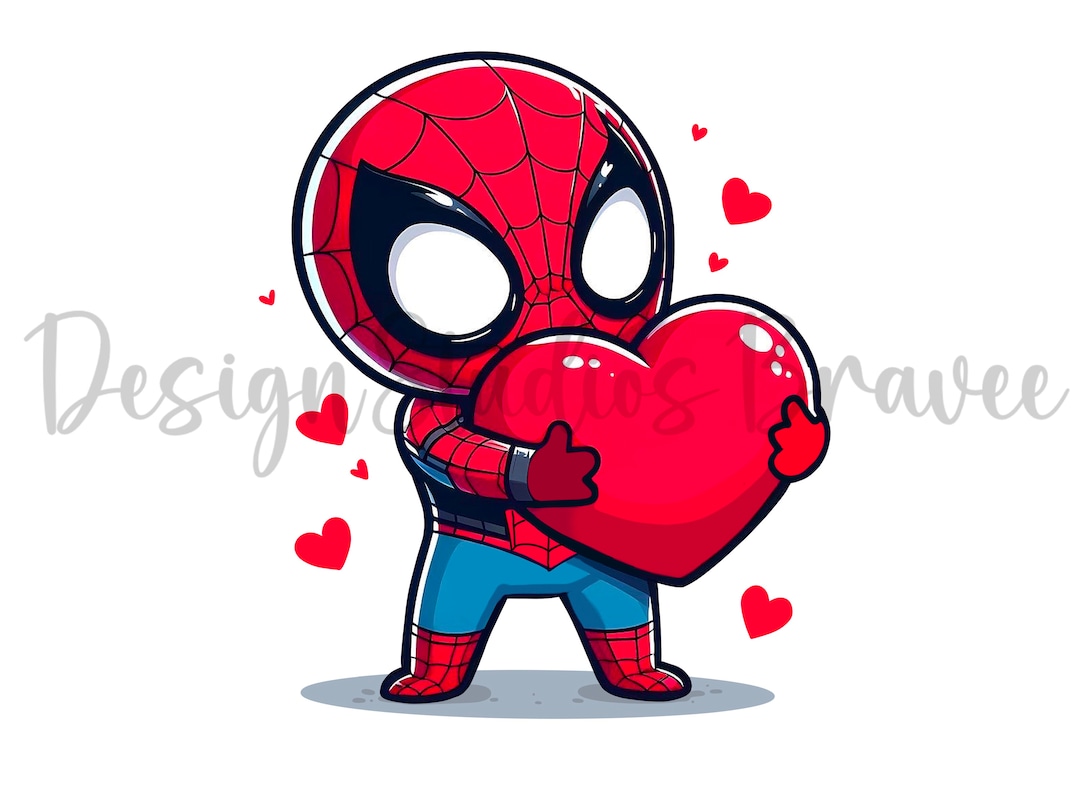 Spider Man Png, Love Png, Heart Png, Instant Digital PNG Download, Png ...