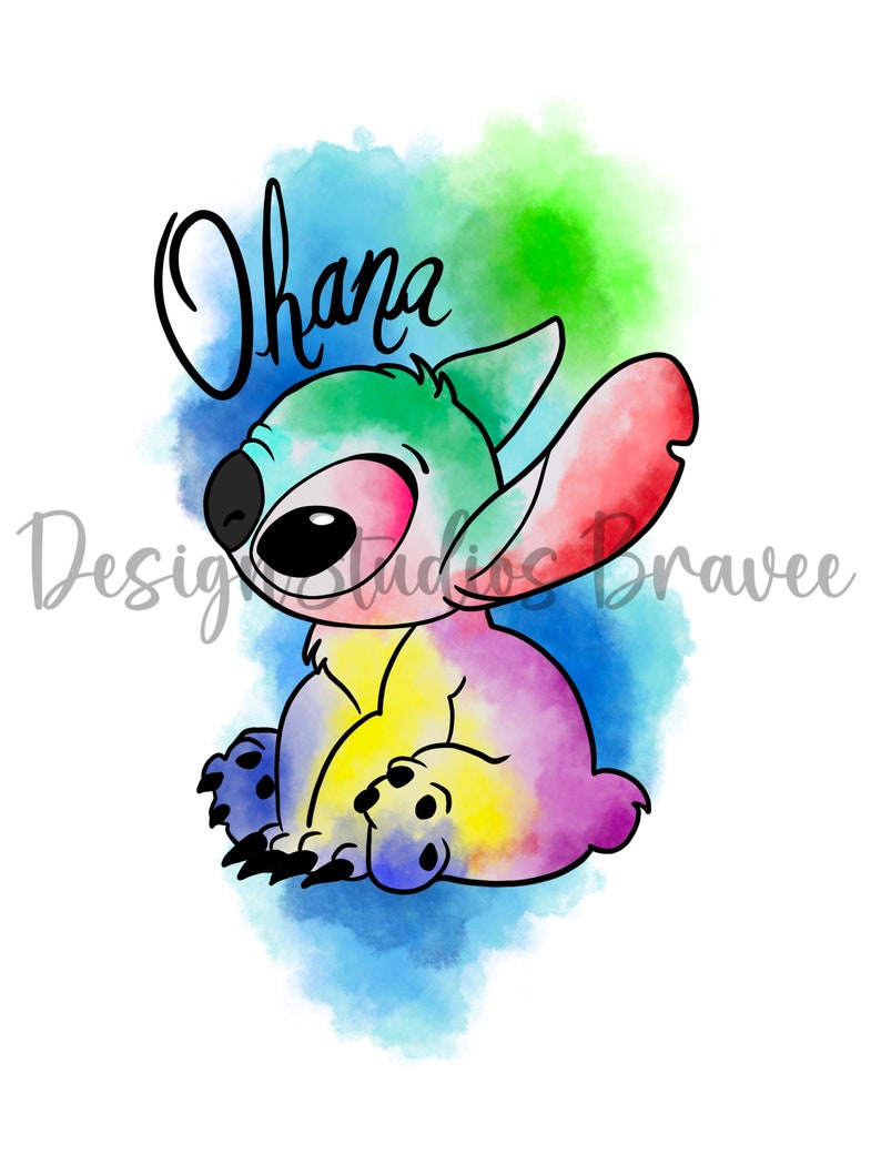 Ohana Png, Stitch Pngi Happy Png, Color Png, Sublimation Design Png - Etsy