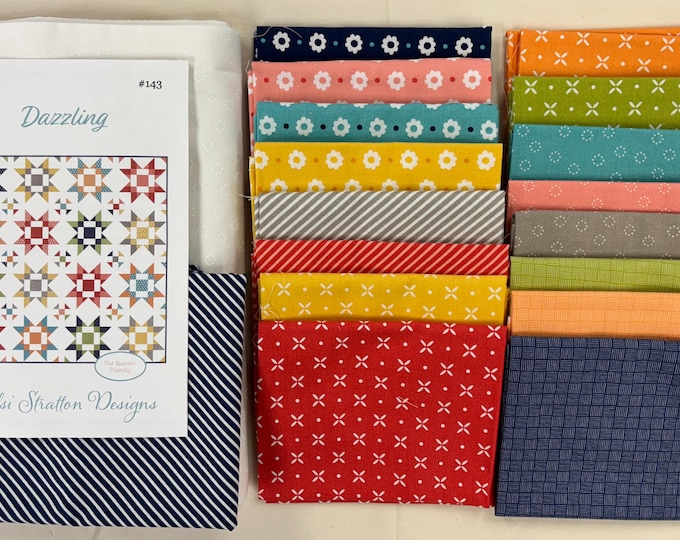 Dazzling Quilt Kit by Chelsi Stratton Designs and Moda Fabrics. Simply ...