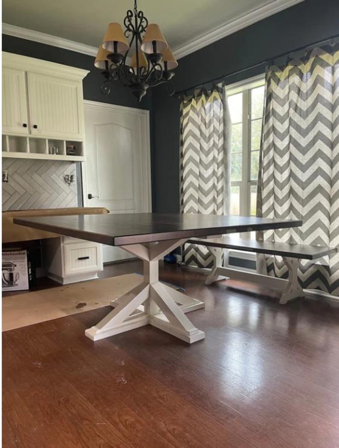 Square Farmhouse Table for Farmhouse Style Table Customizable Farm Table Custom Handcrafted ...