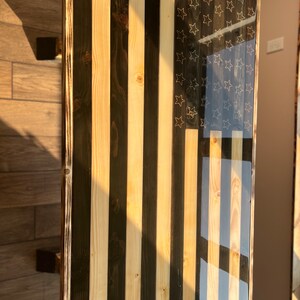 American Flag Table Rustic Epoxy Farmhouse Table for Farm American Flag ...