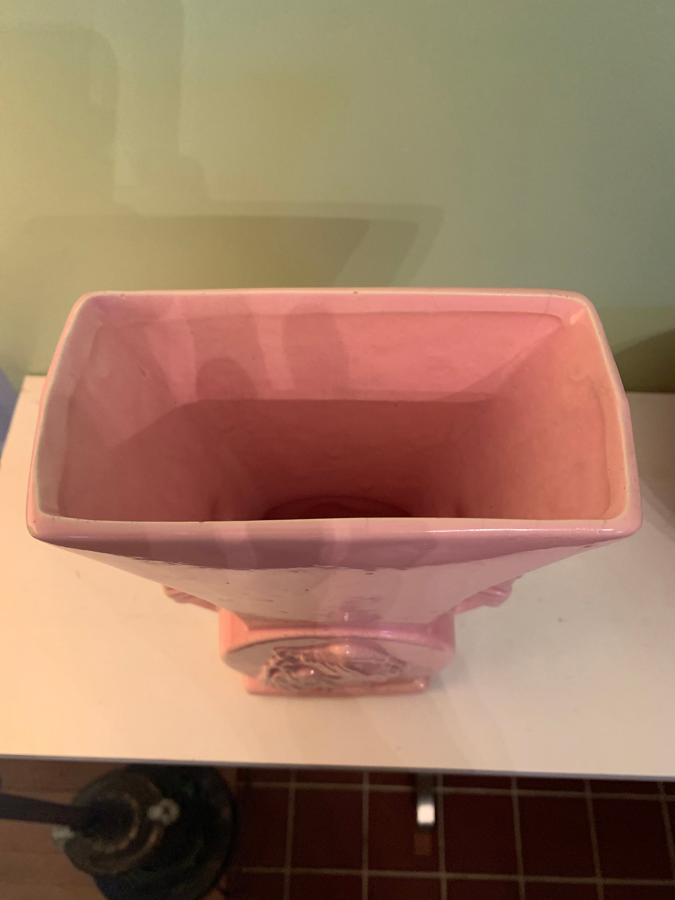 Mccoy Pink Pottery Tulip Flower Vase - Etsy