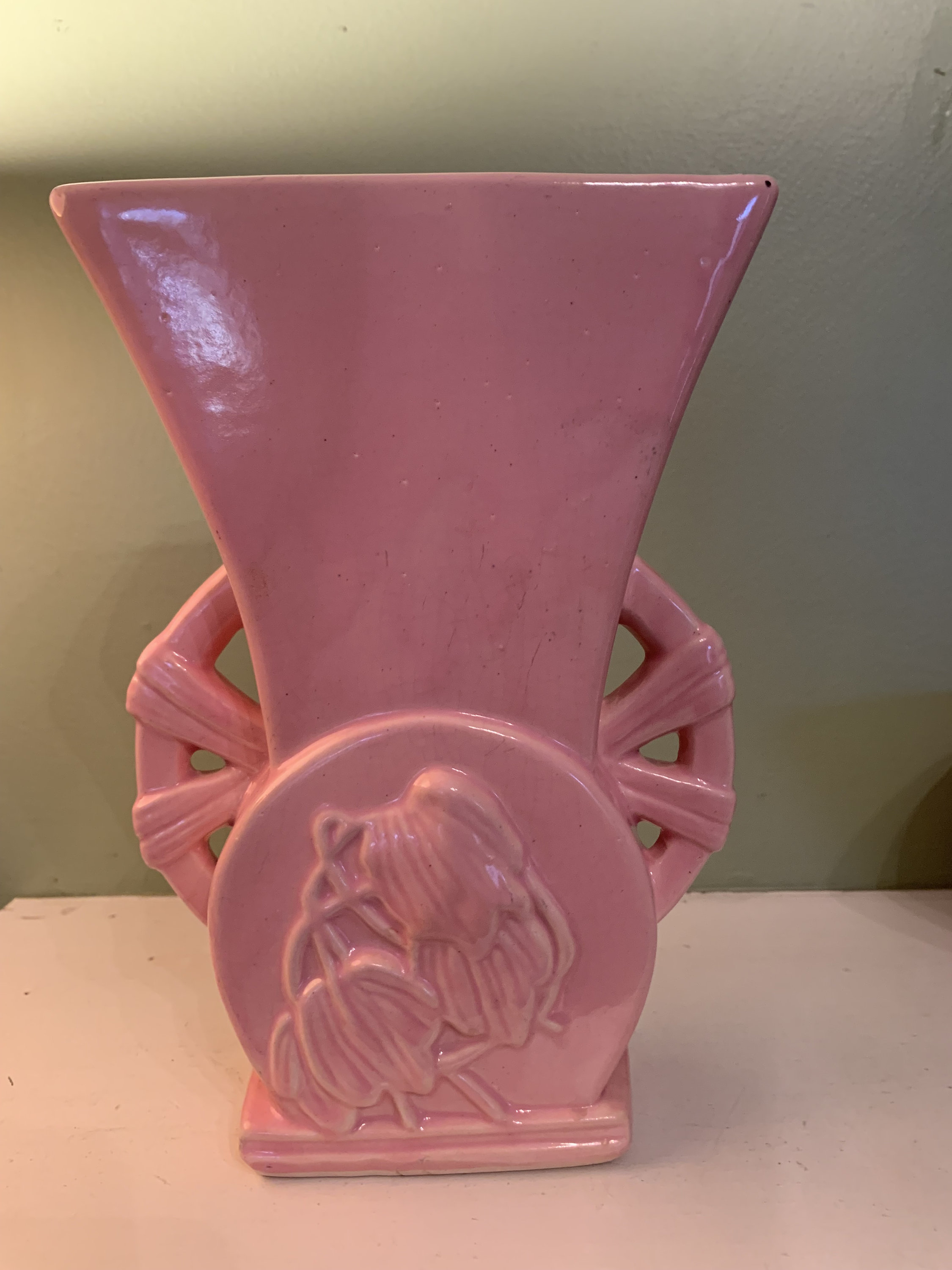 Mccoy Pink Pottery Tulip Flower Vase - Etsy