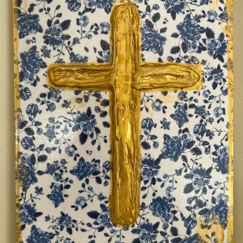 Decoupage Cross - Etsy