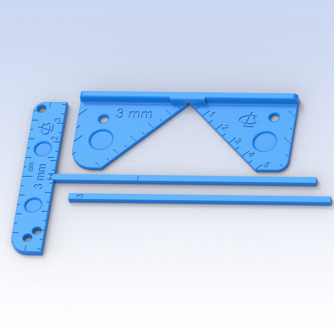 Bookbinding Set Corner Template T-spacer in 3 Mm Multifunctional Corner ...