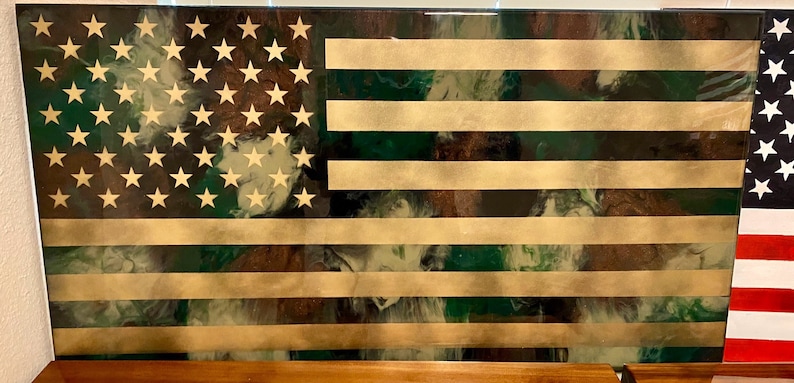 Custom Made WOOD/EPOXY FLAGS - Etsy
