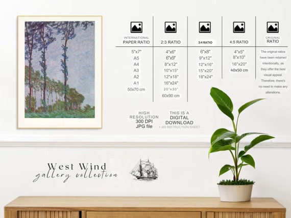 60 BUNDLE Van Gogh and Claude Monet Select Prints | B… - Gem