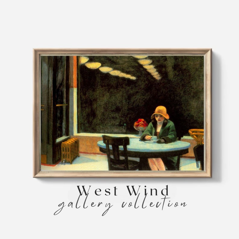 Automat Edward Hopper Modernism Artwork Famous Art Prints Physical ...