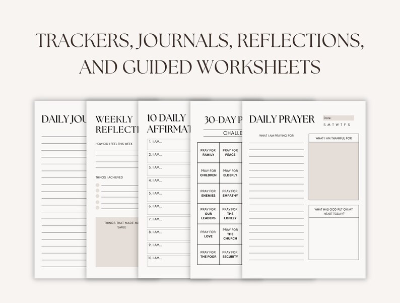 Prayer Journal Printable 30 Day Prayer Guide 30 Day Prayer Challenge