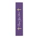 Lent Table Runner Purple Christian Decor Prepare Your Heart Gold Cross ...