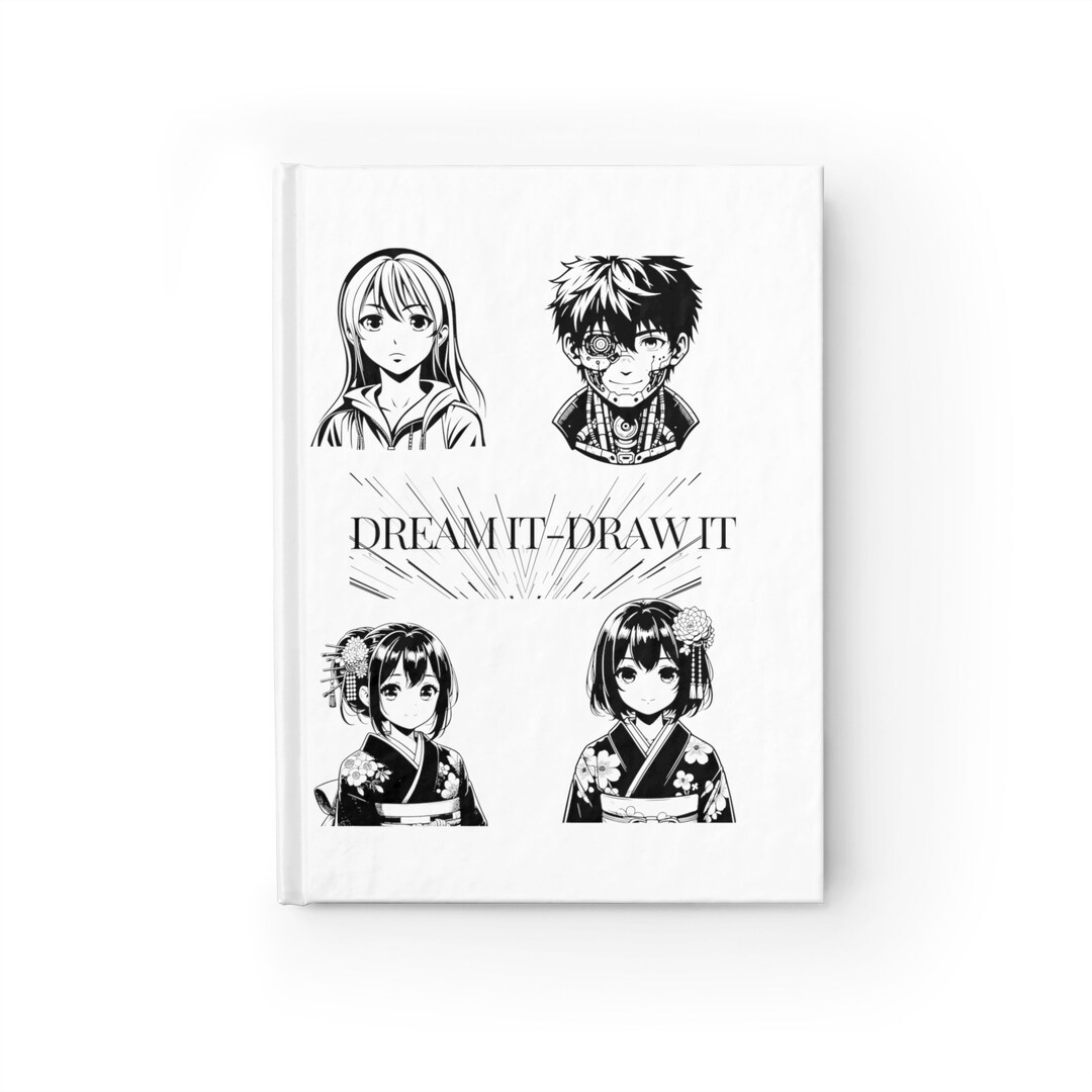 Custom Artists Hardcover Sketchbook Anime Inspired Manga Fans Gifts for ...