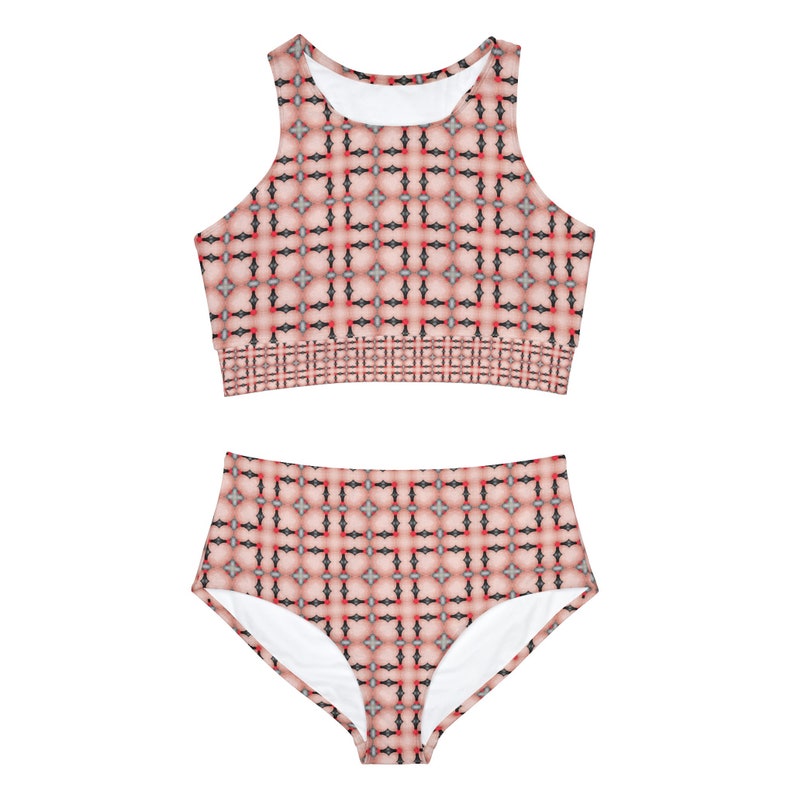Custom 2 Piece Women's Bathing Suit Full Coverage Modest Teens Gifts ...