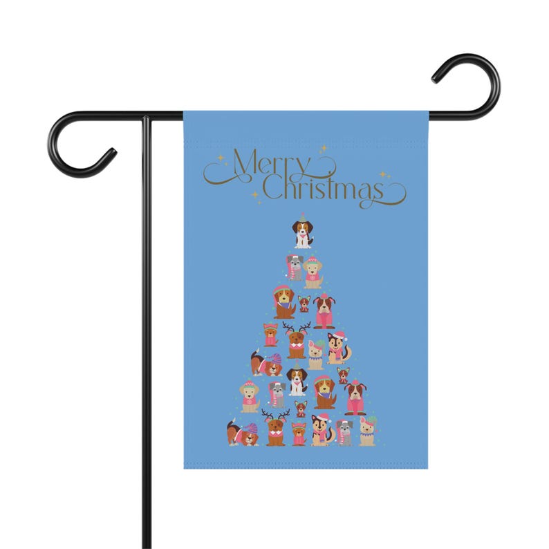 Dog Christmas Tree Flag for Festive Home Decor Perfect Gift for Dog ...