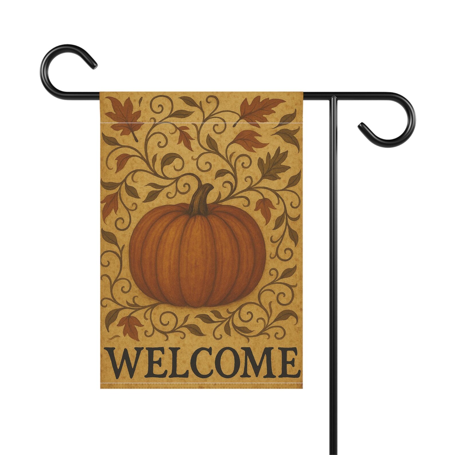 Vintage Fall Welcome Flag: Rustic Pumpkin Farmhouse Porch Decor - Etsy